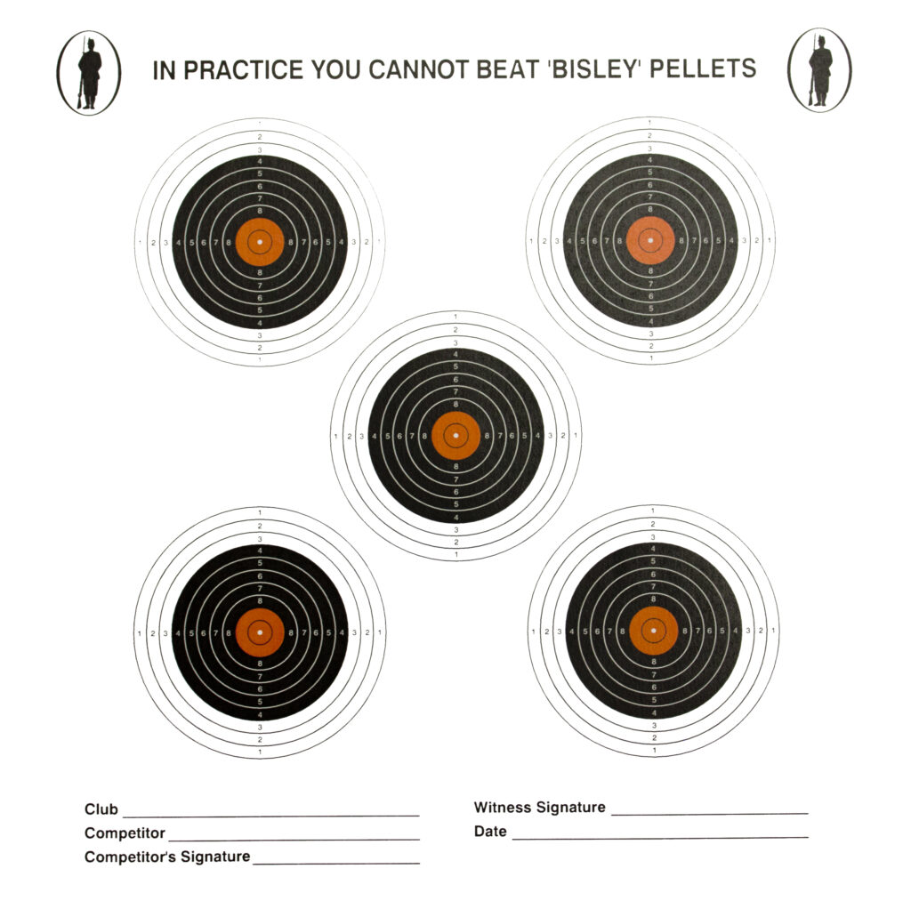 14cm Five Targets Economy Paper Light Grade 3 Pack of 100 - Eastern Gun ...