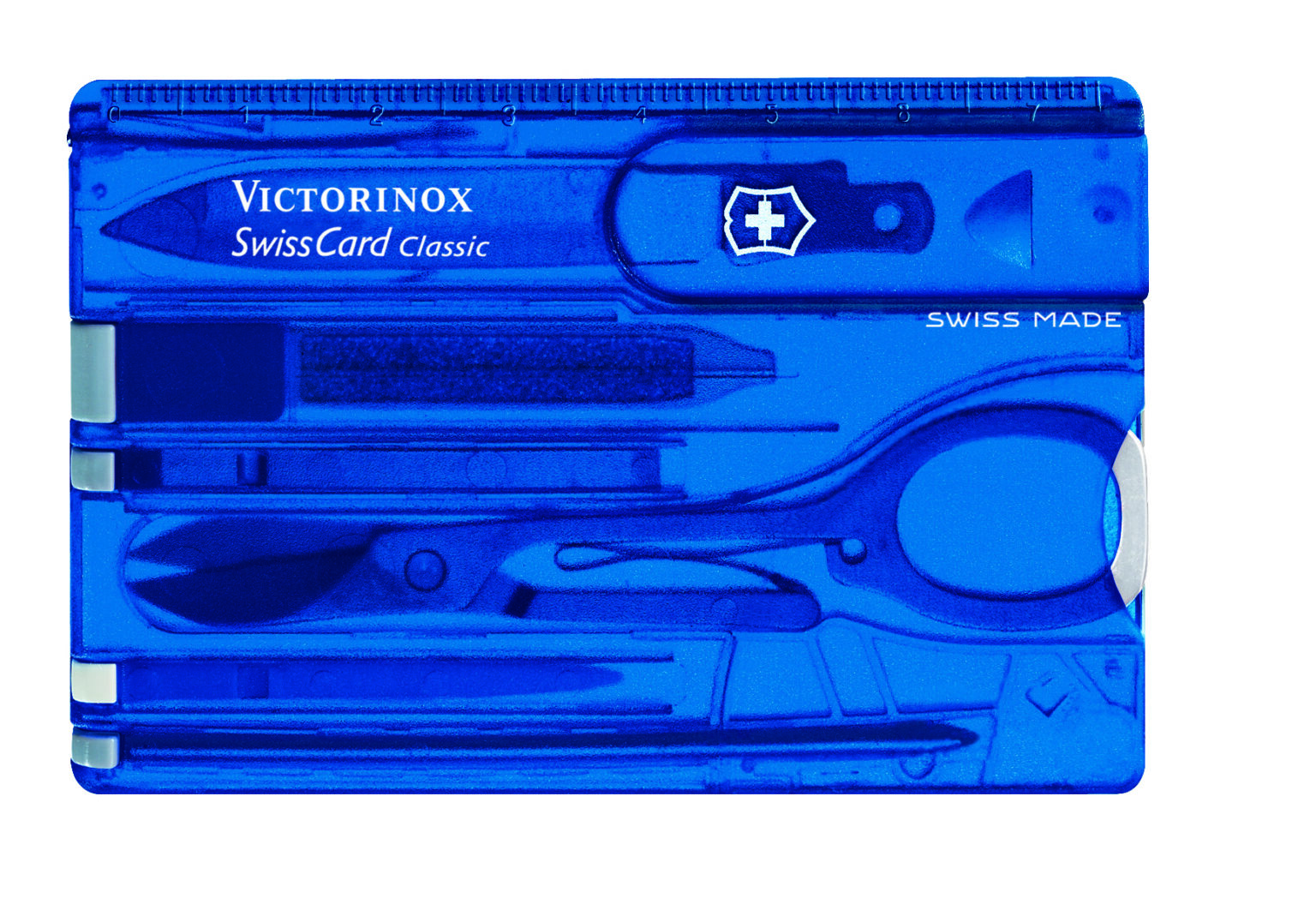 Blue Jelly Swiss Card in Blister by Victorinox - Eastern Gun Company