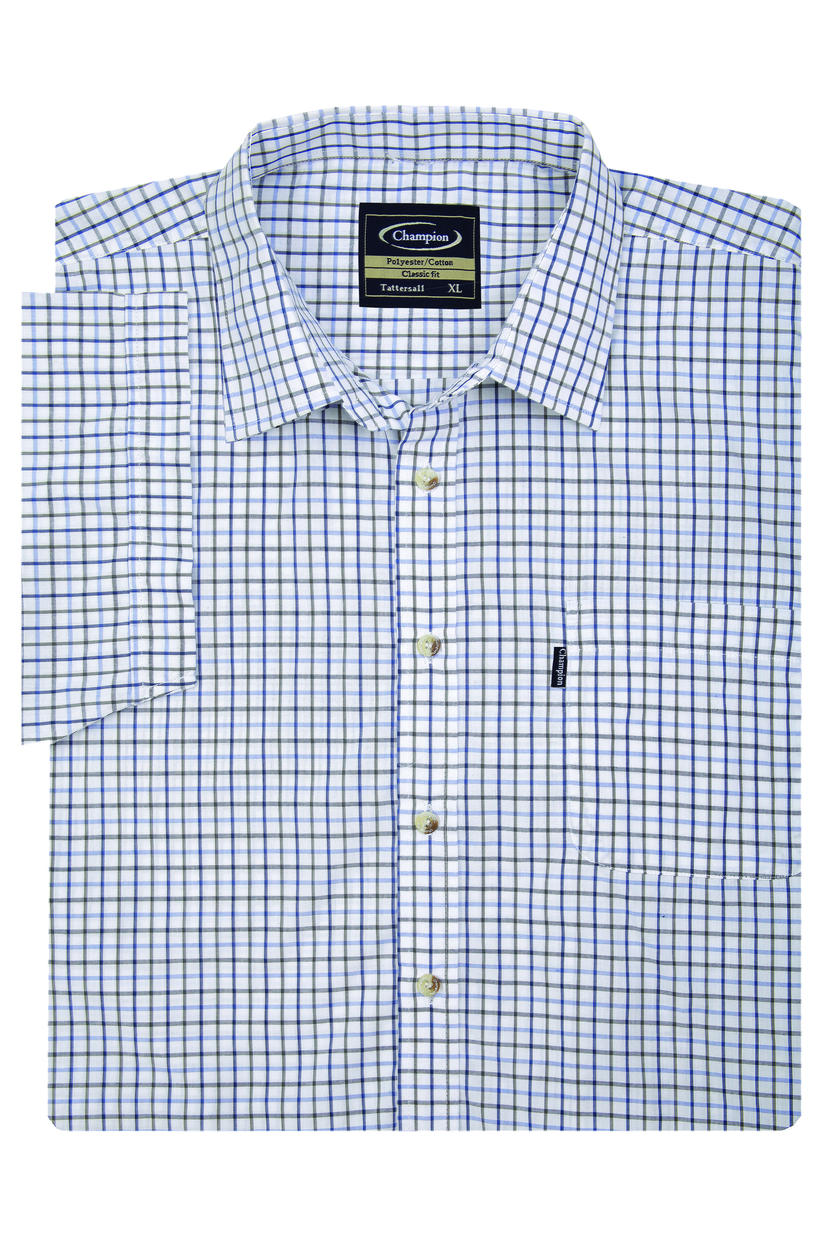 Tattershall Shirt Long Sleeve Blue - Eastern Gun Company