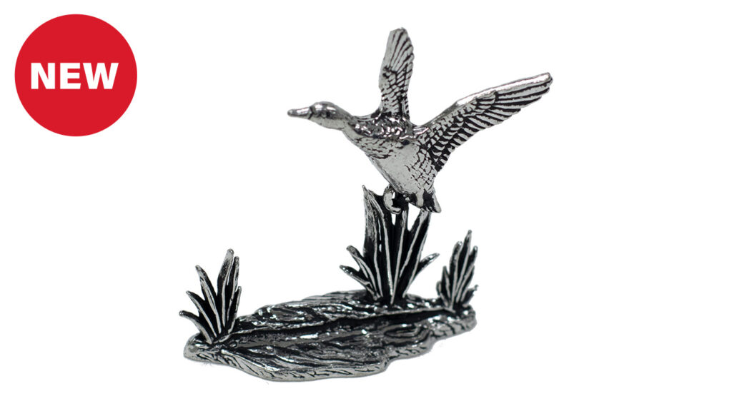 Pewter M Figurine Rising Mallard - Eastern Gun Company